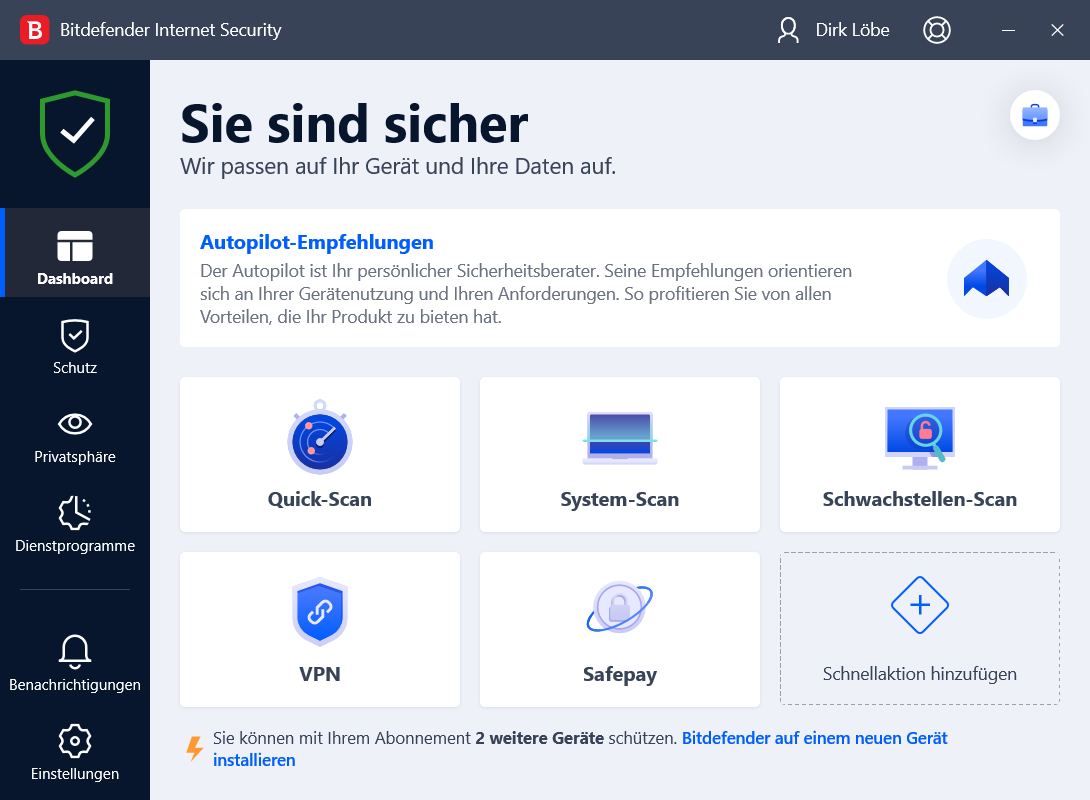 Bitdefender Internet Security 2021: Sicherheitssoftware ausprobiert